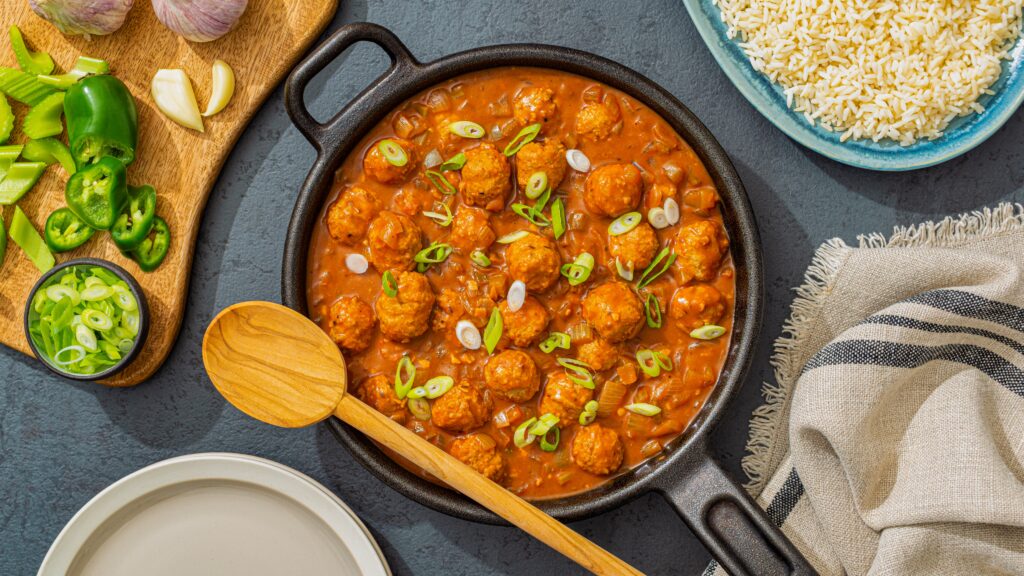 Smothered Meatballs in Spicy Cajun Gravy - Better Than Bouillon